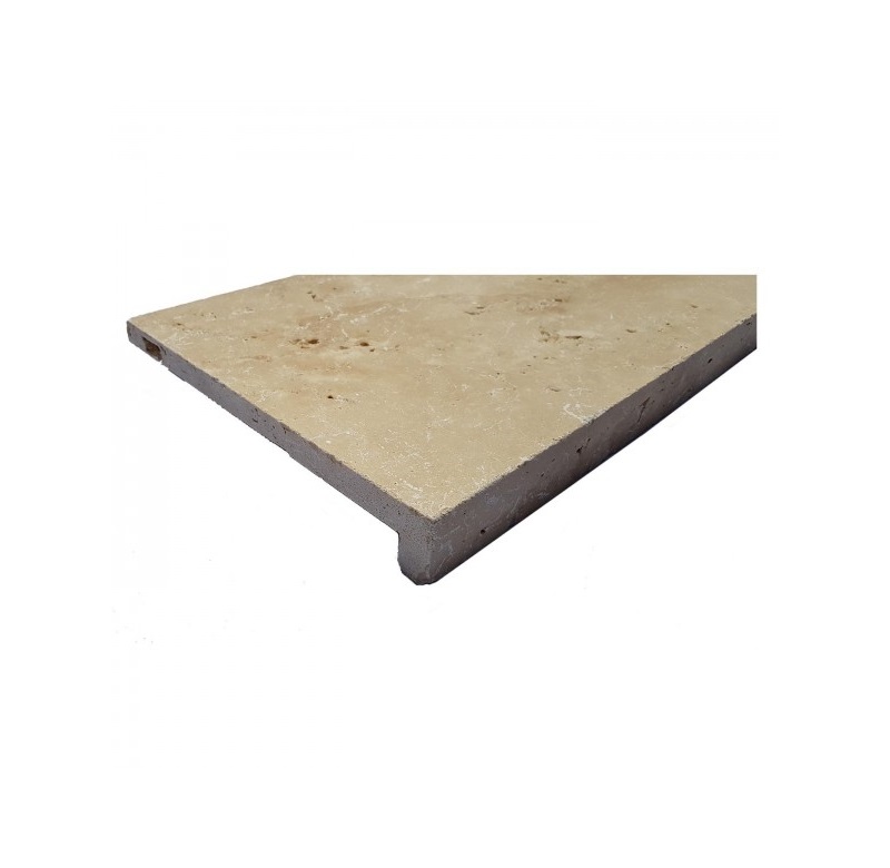 Margelle Travertin Premier choix avec talon | Apex Pierre